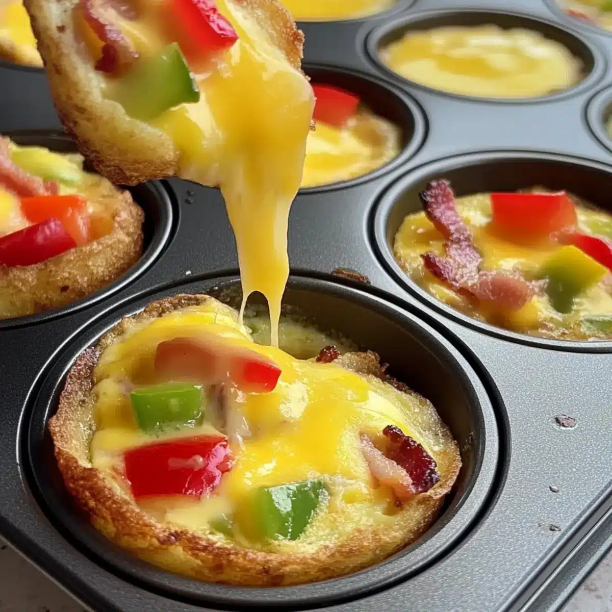 Mini Breakfast Omelets: Irresistible Tater Tot Crust Delights